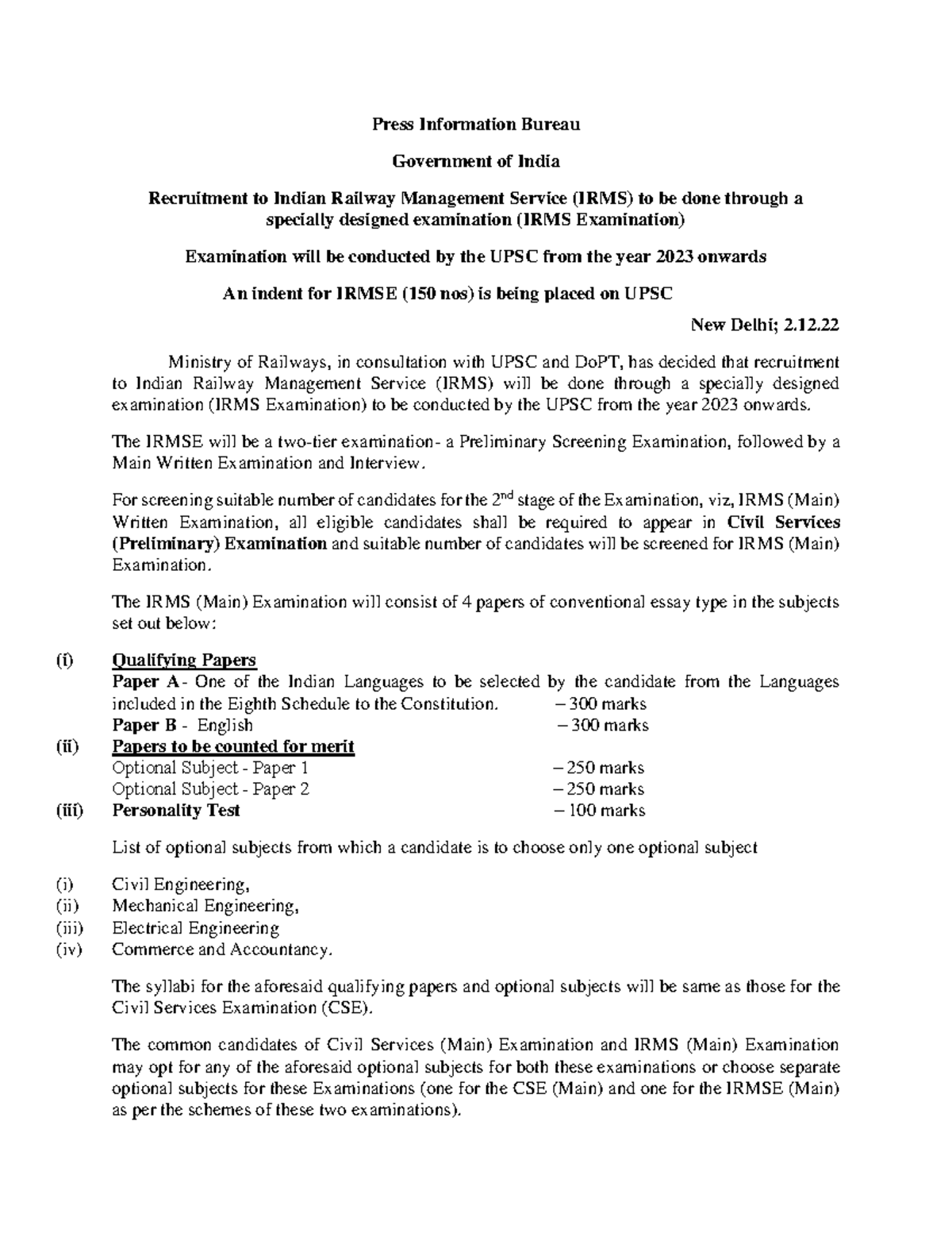 IRMS Notification - My notes with good content - Press Information ...