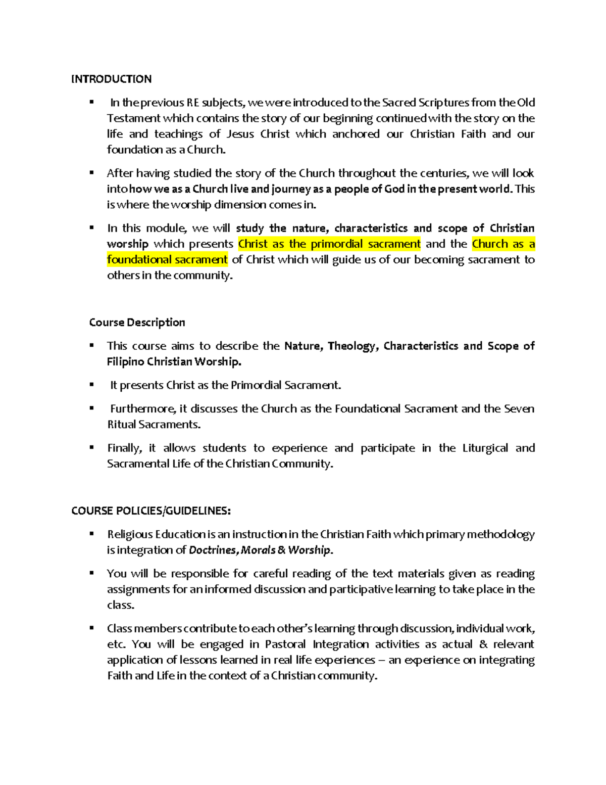 RE Notes Midterm - INTRODUCTION In the previous RE subjects, we were ...