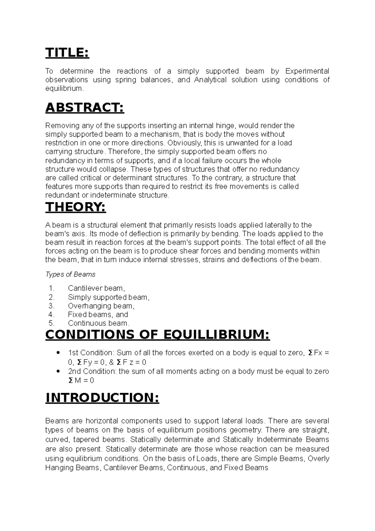 LAB Mechanics - Lab report ndjsjsjs djdnd sksk snnx dkd djn dss jsjsn ...