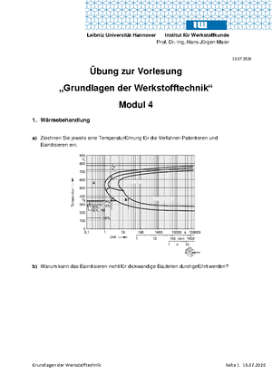Modul 2-Metallographische Methoden - Werkstoffkunde Prof. Dr.-Ing. Hans Jürgen Maier 2. - Studocu