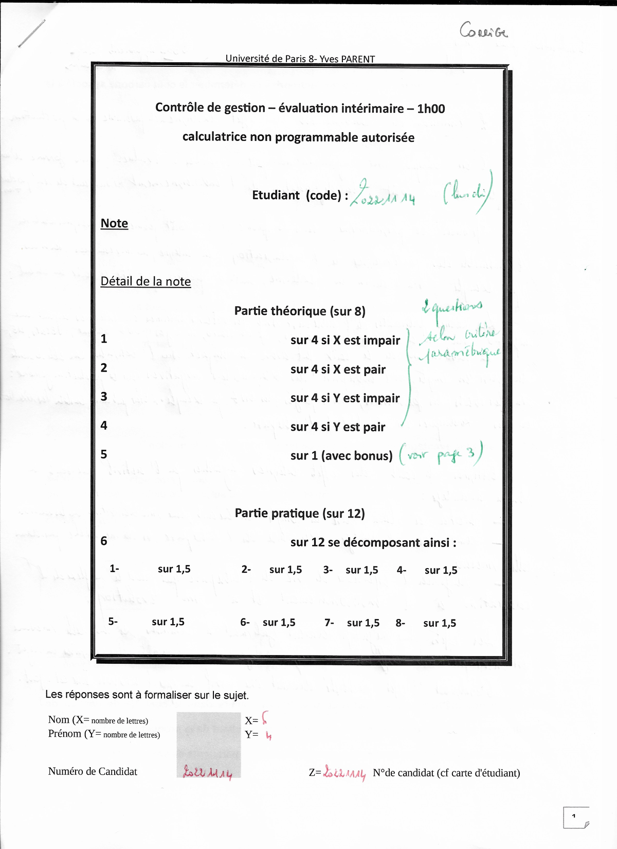 20221114 Corrig Ã© Gr1-EPR2 Dossier Ã©l Ã¨ve-merged - Principe Mathématiques - Studocu