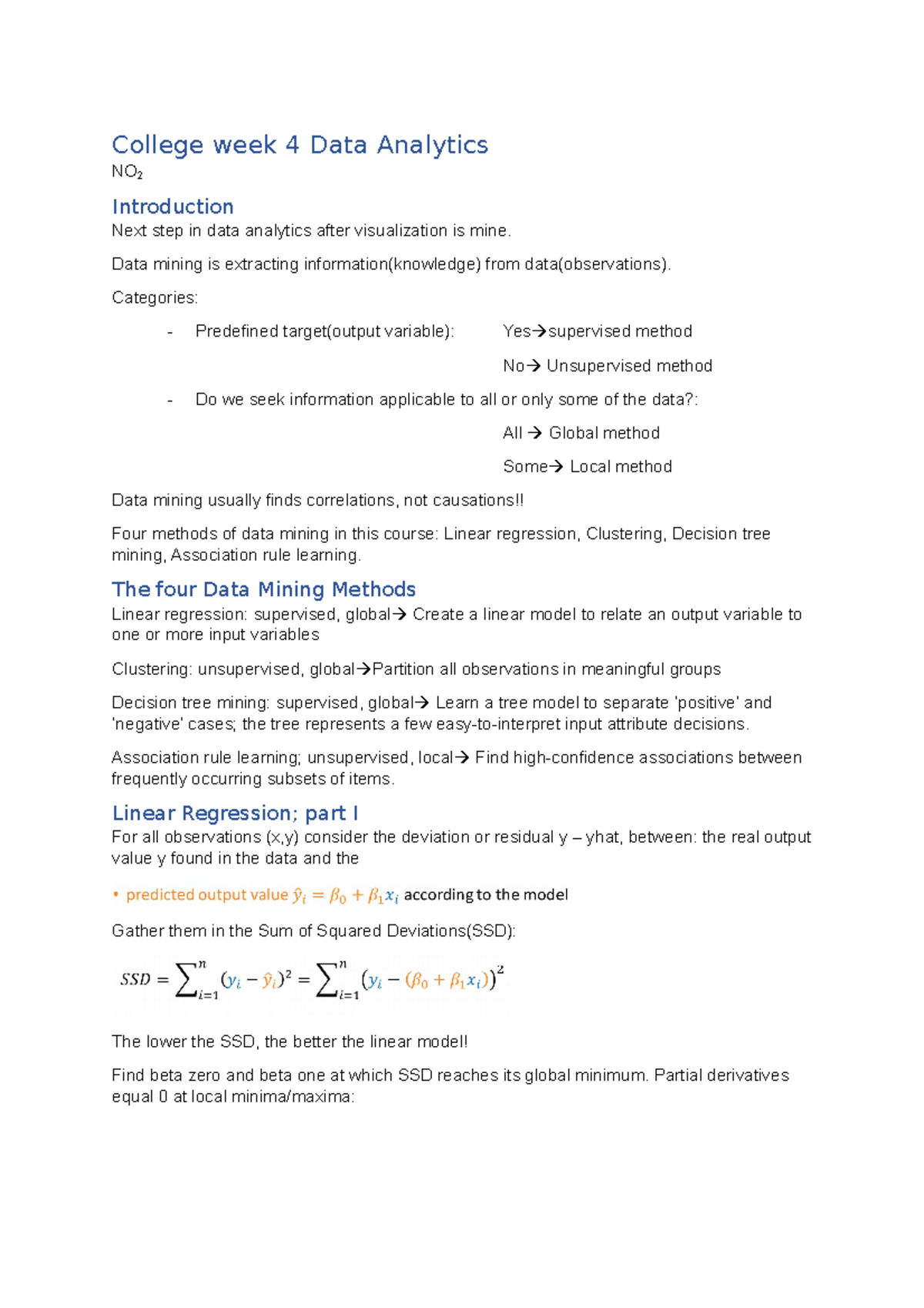 College week 4 Data Analytics - College week 4 Data Analytics NO 2 Introduction Next step in ...