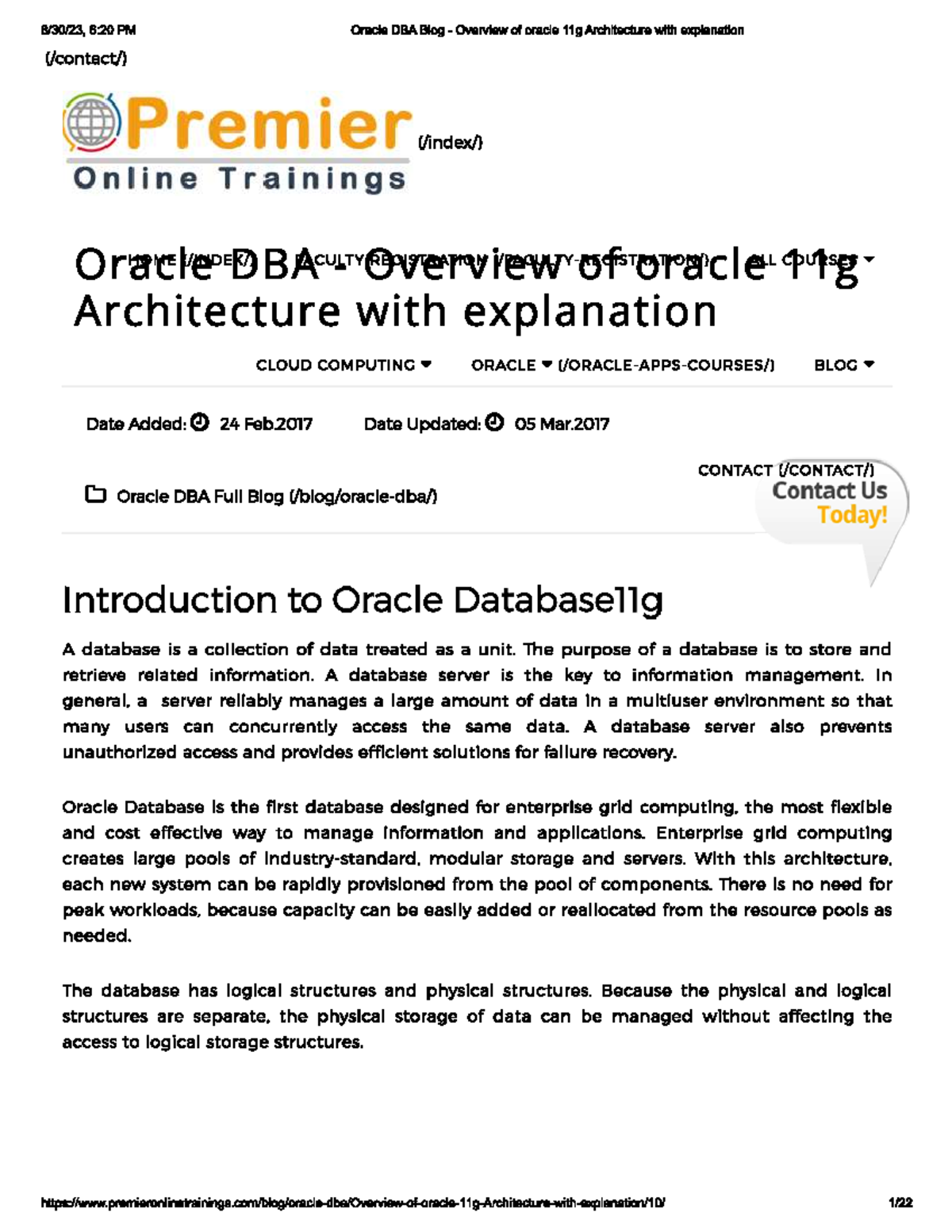 Oracle 3 - n/a - Studocu