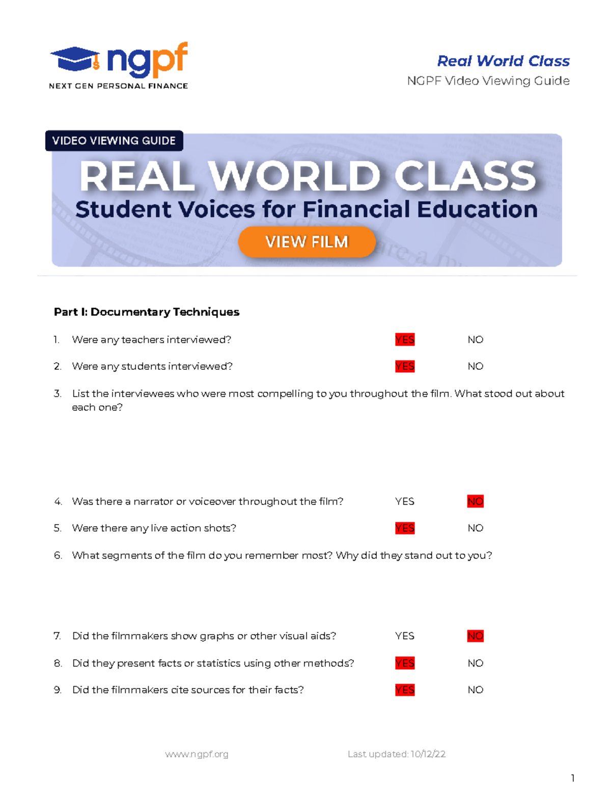 Copy of Real World Class Classroom Worksheet - Real World Class NGPF ...