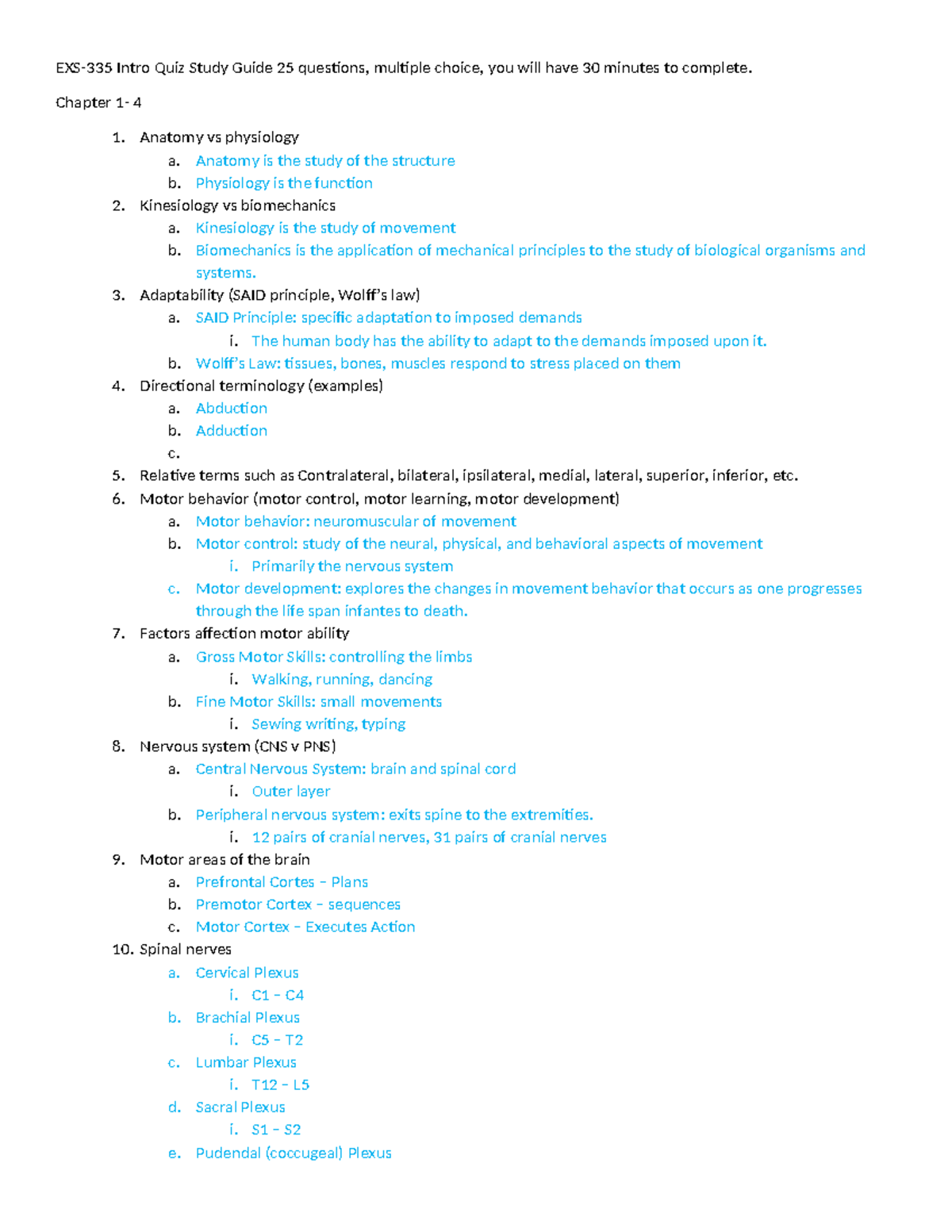 EXS-335 Intro Quiz study guide 2024 - EXS-335 Intro Quiz Study Guide 25 ...