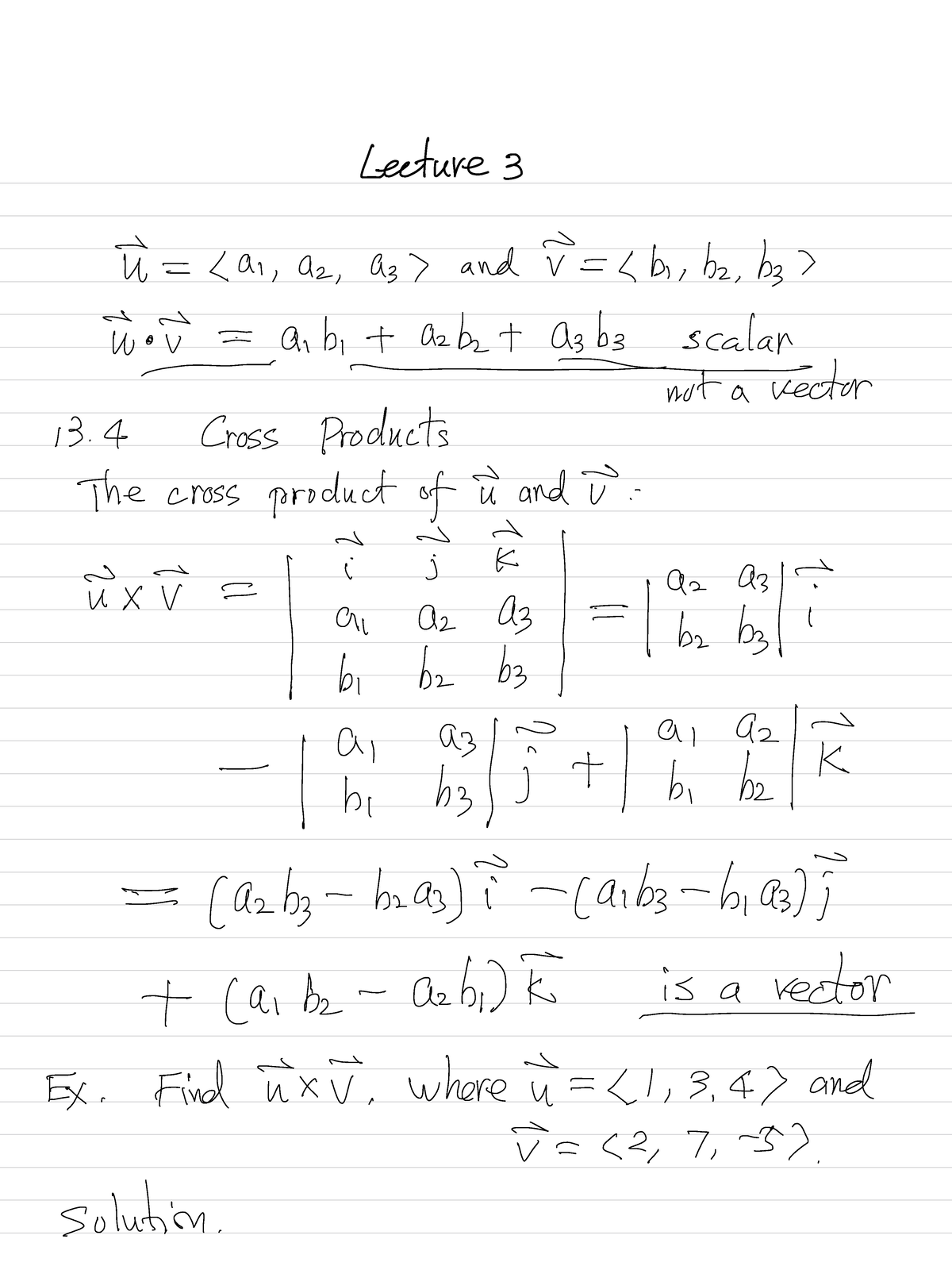 Lecture 3 - MATH 2415 - Studocu