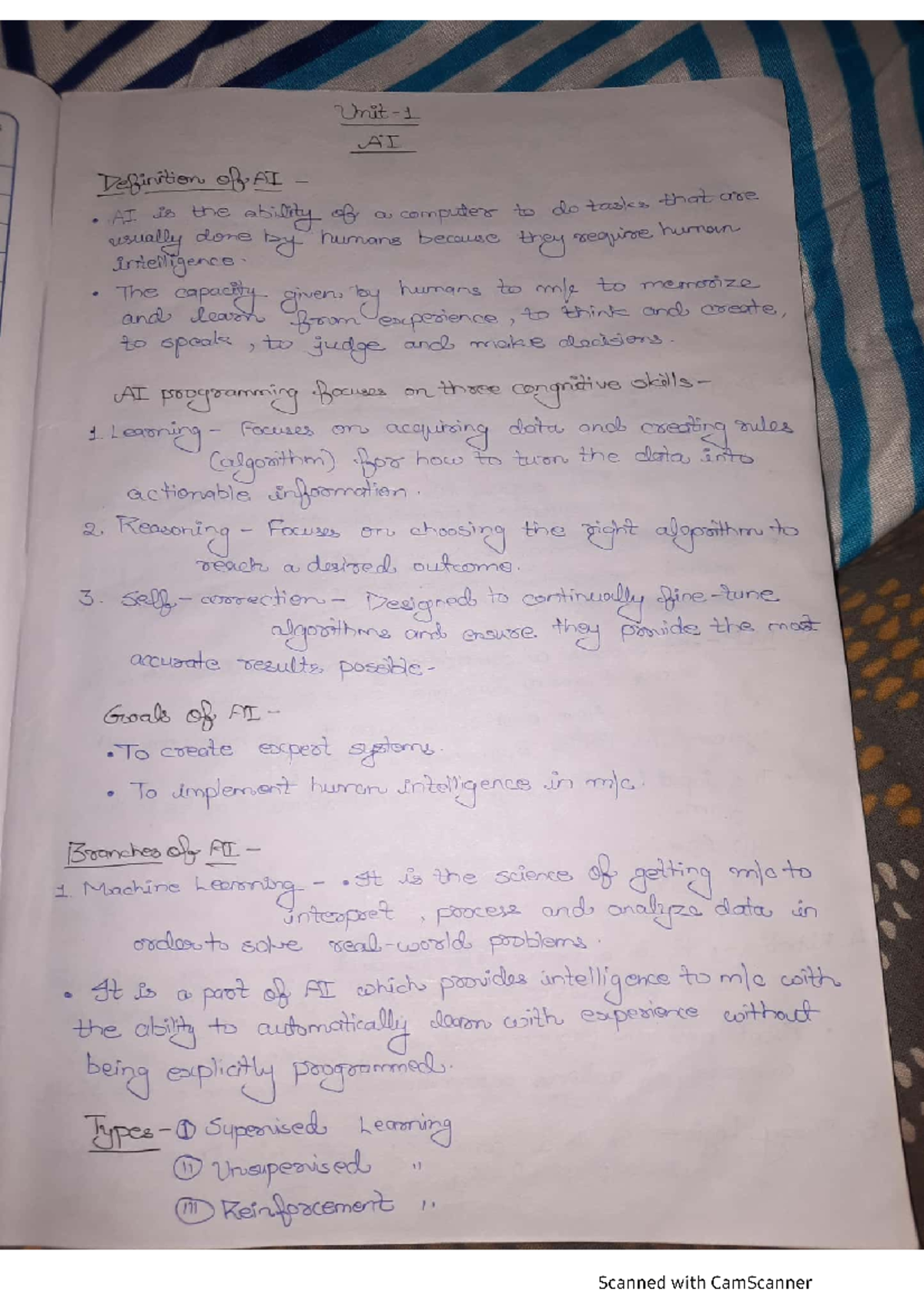 AI Notes - Ai For Engineering/Emerging Technology For Engineering - Studocu