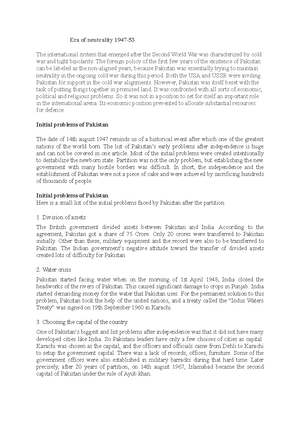 A Short History of Pakistan - Wikipedia - A Short History of Pakistan A ...