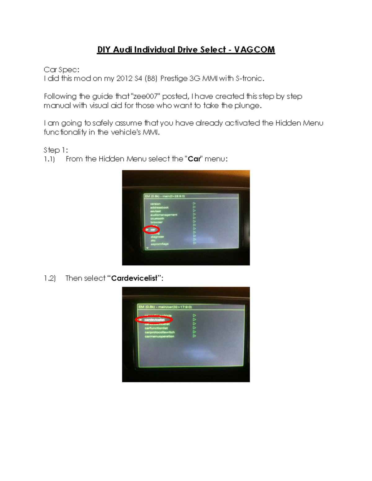 DIY Audi Individual Drive Select High Res - DIY Audi Individual Drive ...