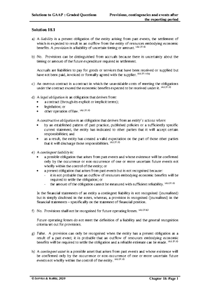 Gripping GAAP Solutions - Solution 19. a) Employee benefits are defined ...