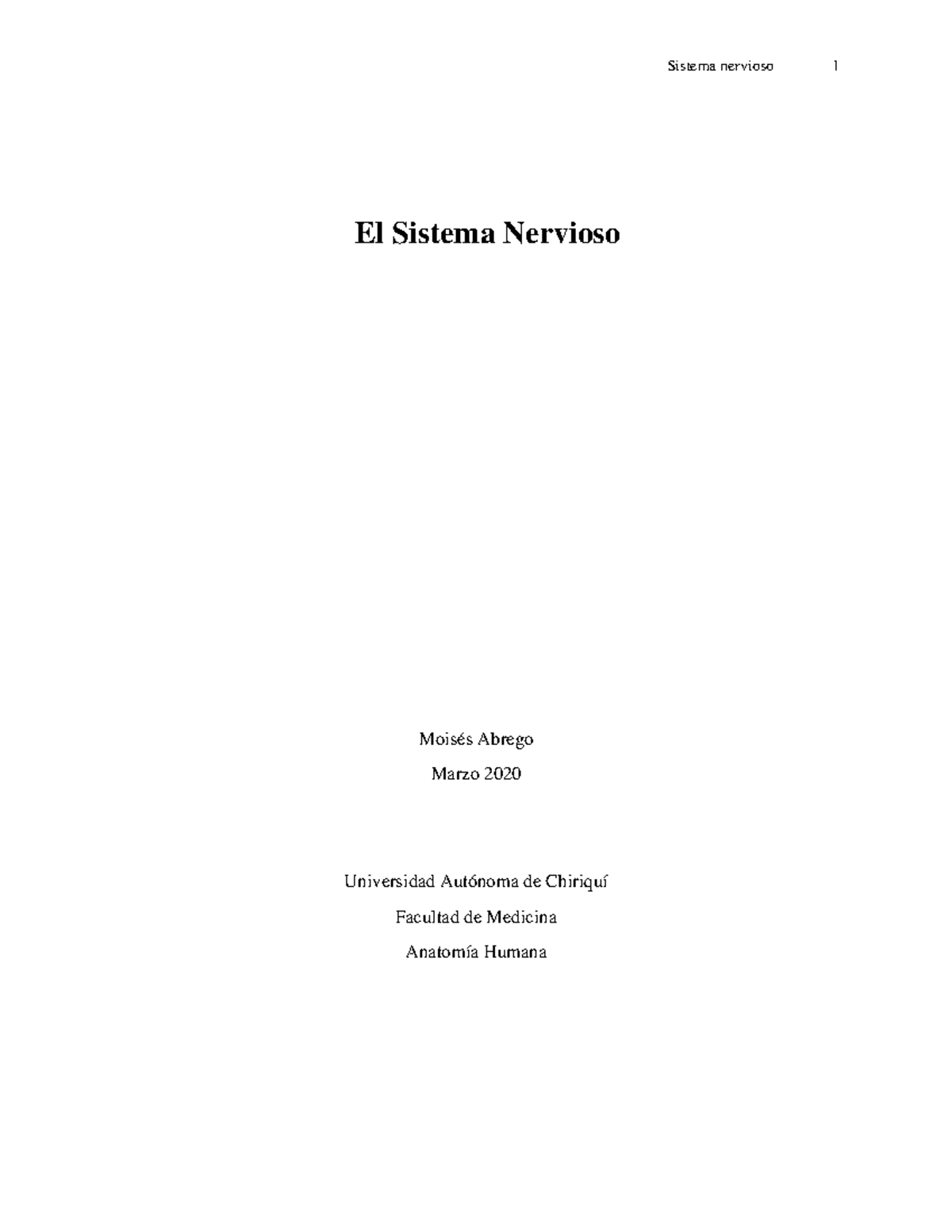 Resumen sistema nervioso - Warning: TT: undefined function: 32 El Sistema Nervioso Moisés Abrego ...