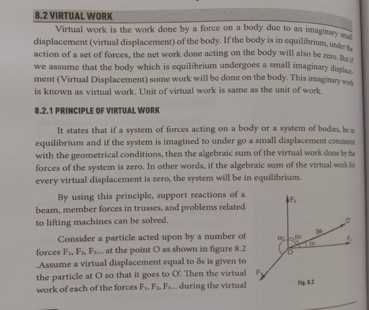 Virtual work - 8 VIRTUAL WORK maginary small Virtual work is the work ...