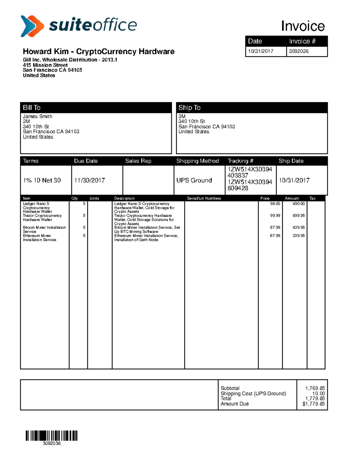 Module 4 Invoice - Howard Kim - Invoice Howard Kim - CryptoCurrency ...