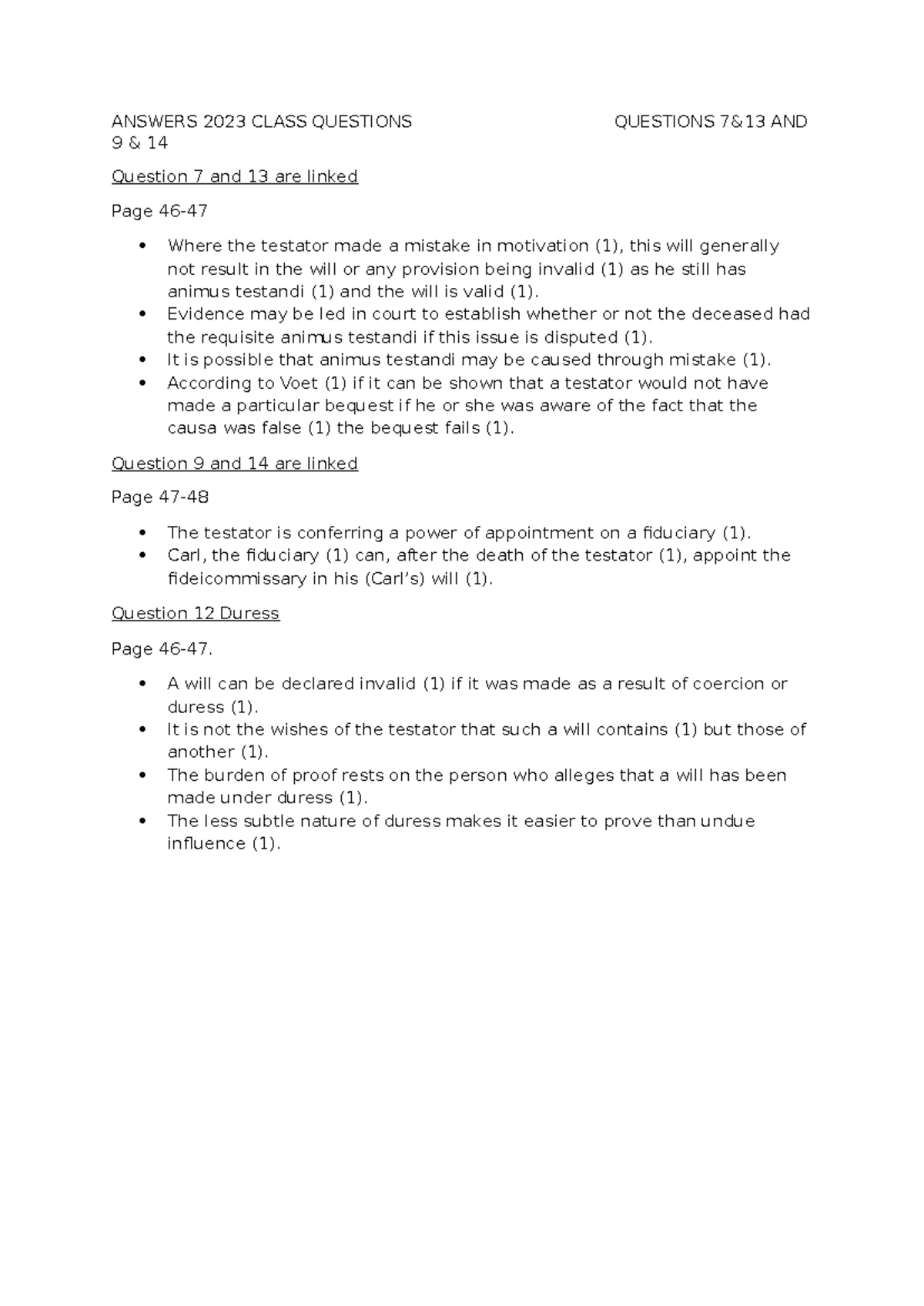 Answer Questions for Test 1 - ANSWERS 2023 CLASS QUESTIONS QUESTIONS 7 ...