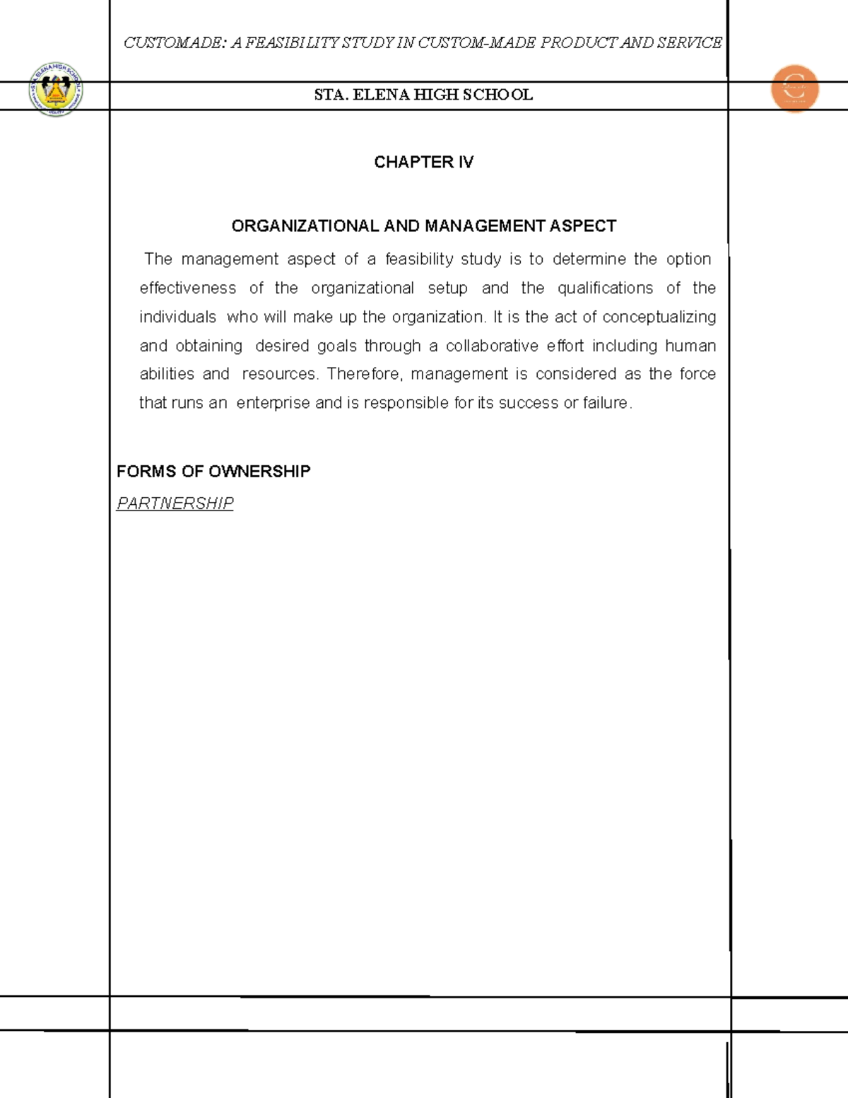 Template-3Is sample template - STA. ELENA HIGH SCHOOL CHAPTER IV ...