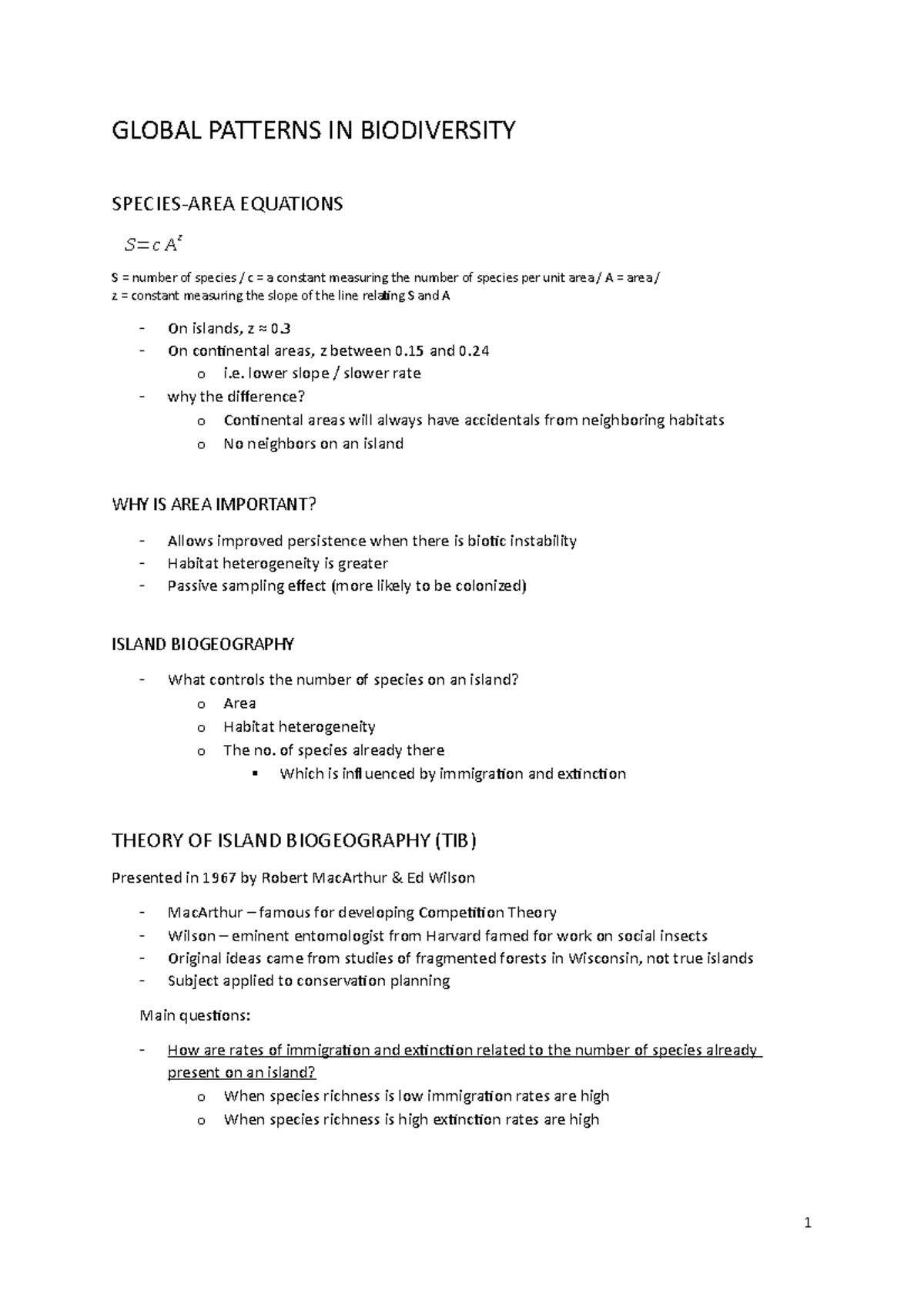 4. Global patterns - Lecture notes 4 - Stirling - Studocu