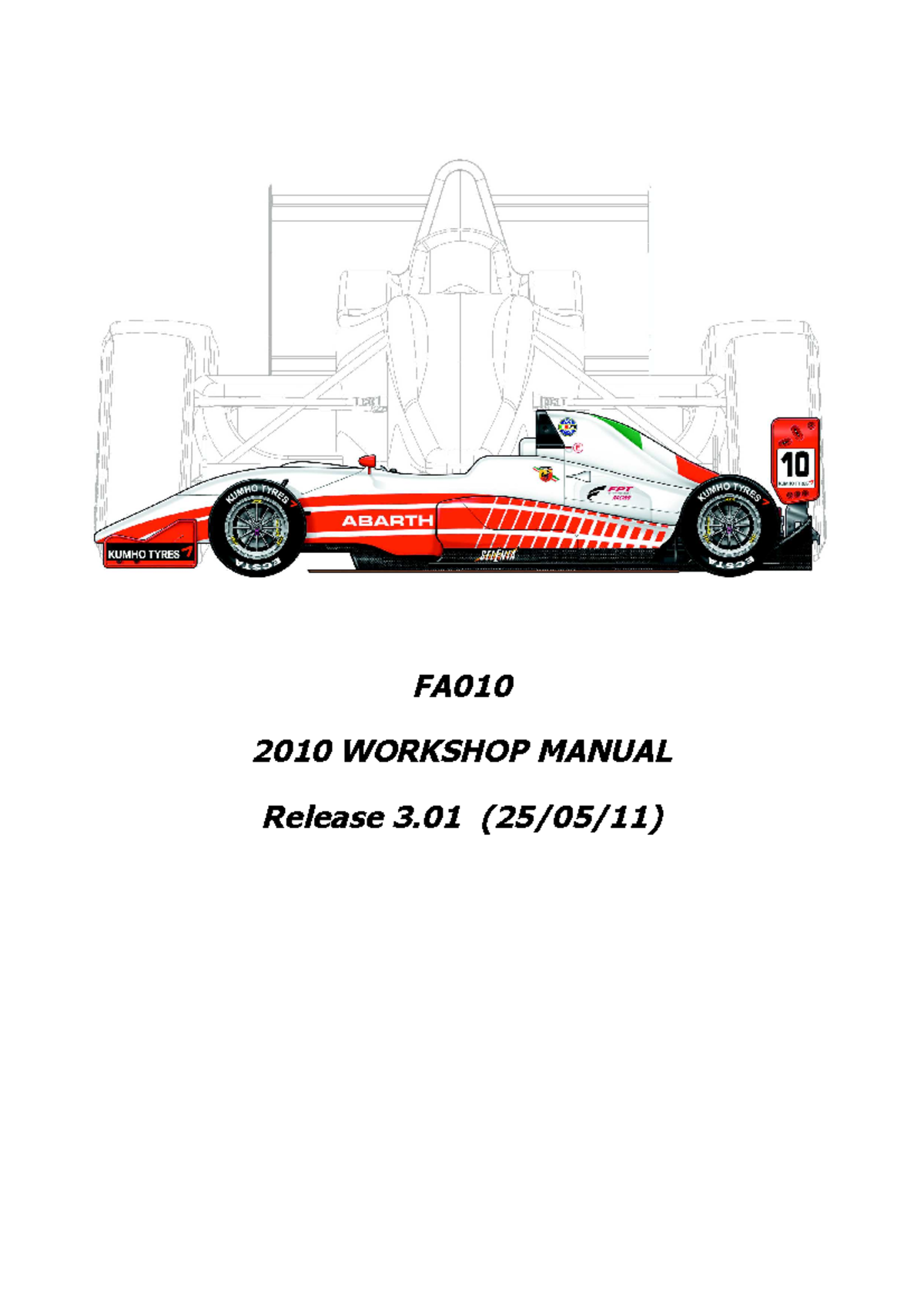 TM FA010 3 - Thanks - FA 2010 WORKSHOP MANUAL Release 3 (25/05/11) 1 ...