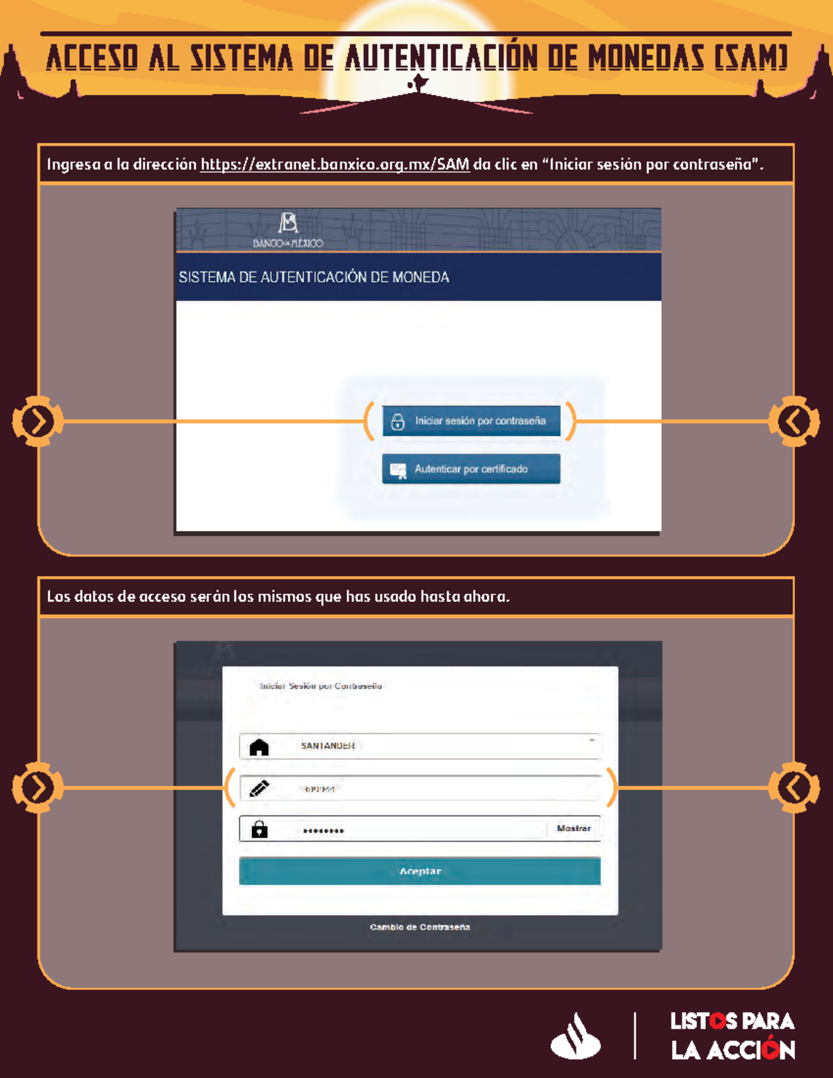 Manual acceso sam - acceso al sistema de autenticación de monedas (sam ...
