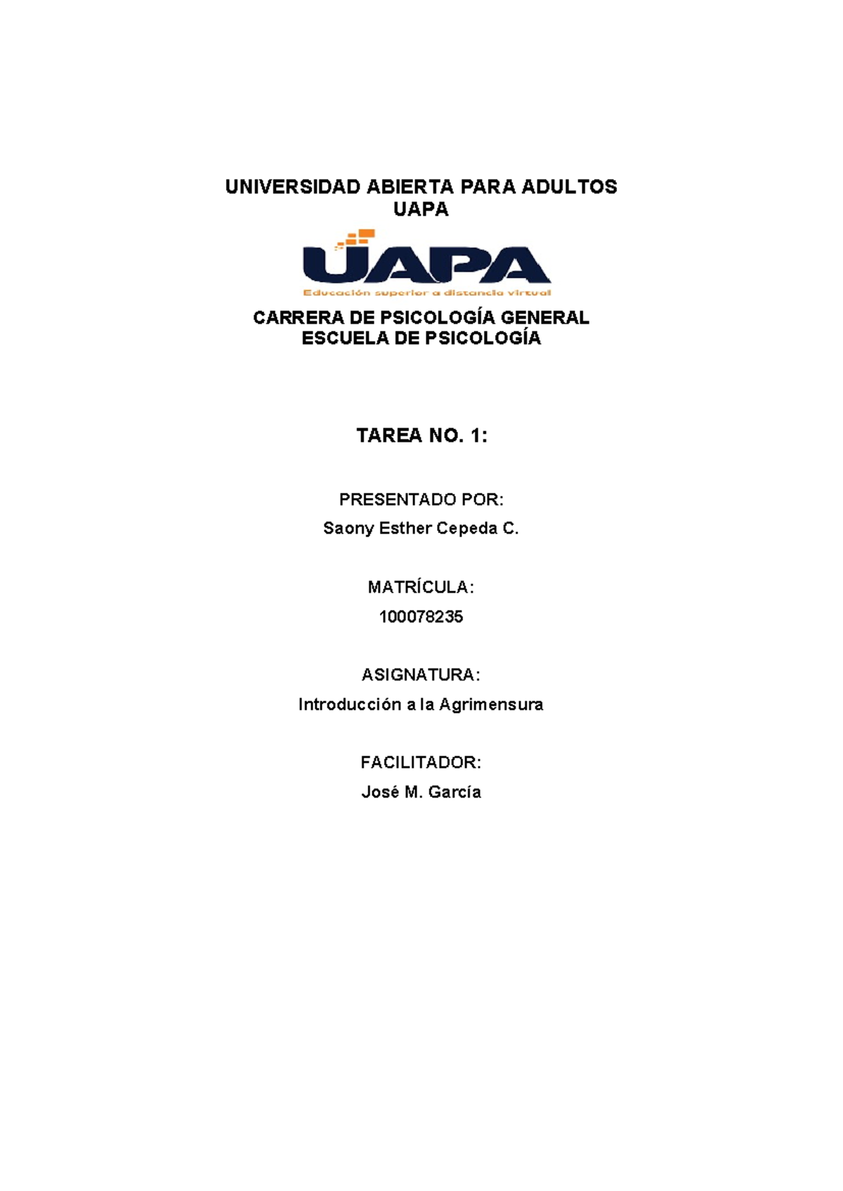 Universidad Abierta PARA Adultos - UNIVERSIDAD ABIERTA PARA ADULTOS ...