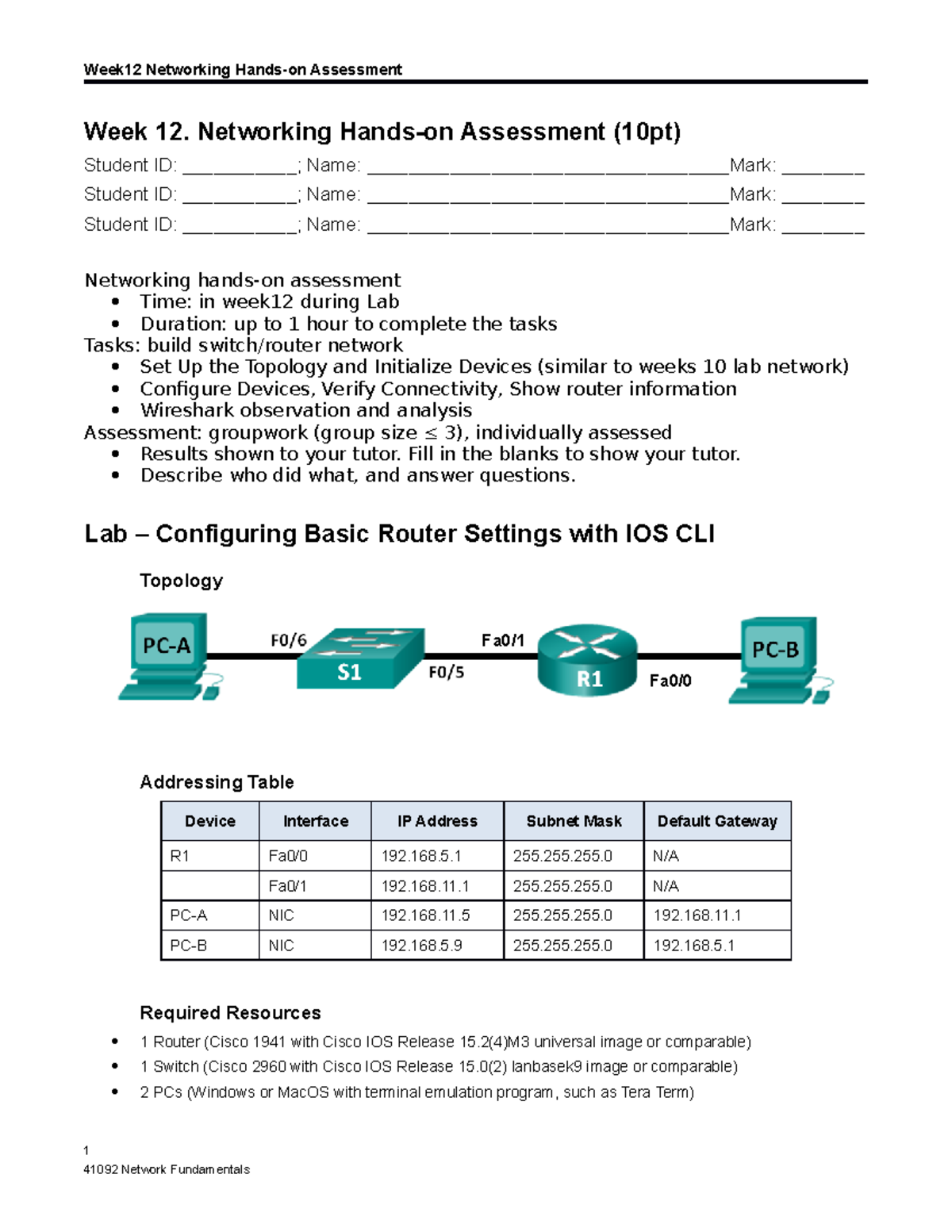 Week12-Project 2-Networking Hands On Assessment - Week 12. Networking ...
