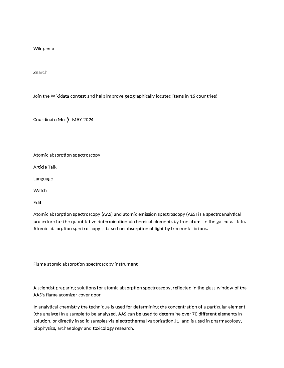 AAS - Wikipedia Search Join the Wikidata contest and help improve ...