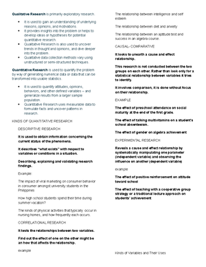 PR2 Reviewer - PRACTICAL RESEARCH 2 G12 ABM- REVIEWER LESSON 1 ...