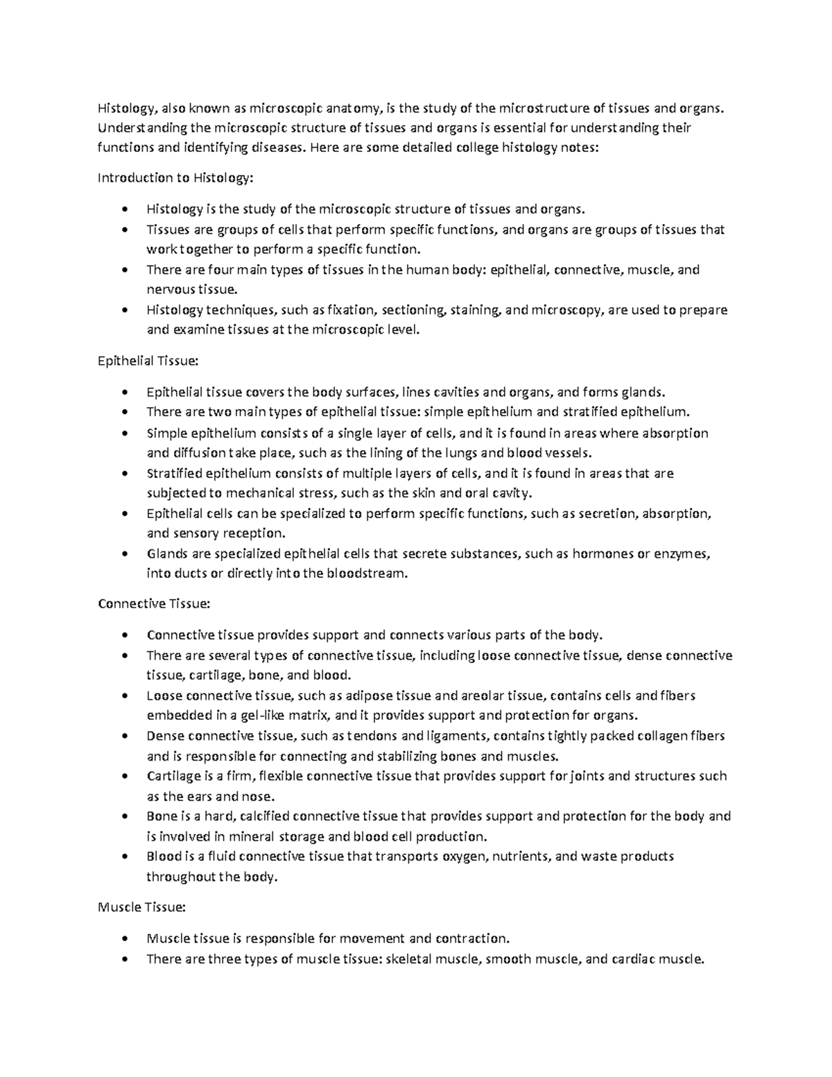 Histology - Understanding the microscopic structure of tissues and ...