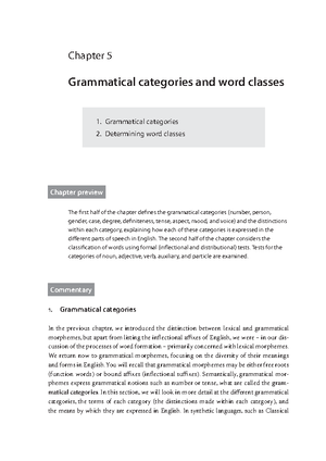 Internal Structure of Words (1) - Chapter 4 The internal structure of ...