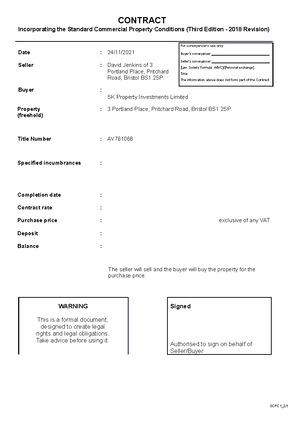 TR1 WS 8 - TR1 - Any parts of the form that are not typed should be ...