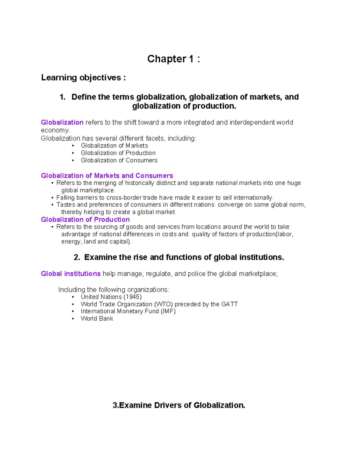 COMM 211 chap 1,2,3,5,6 - Chapter 1 : Learning objectives : 1. Define ...