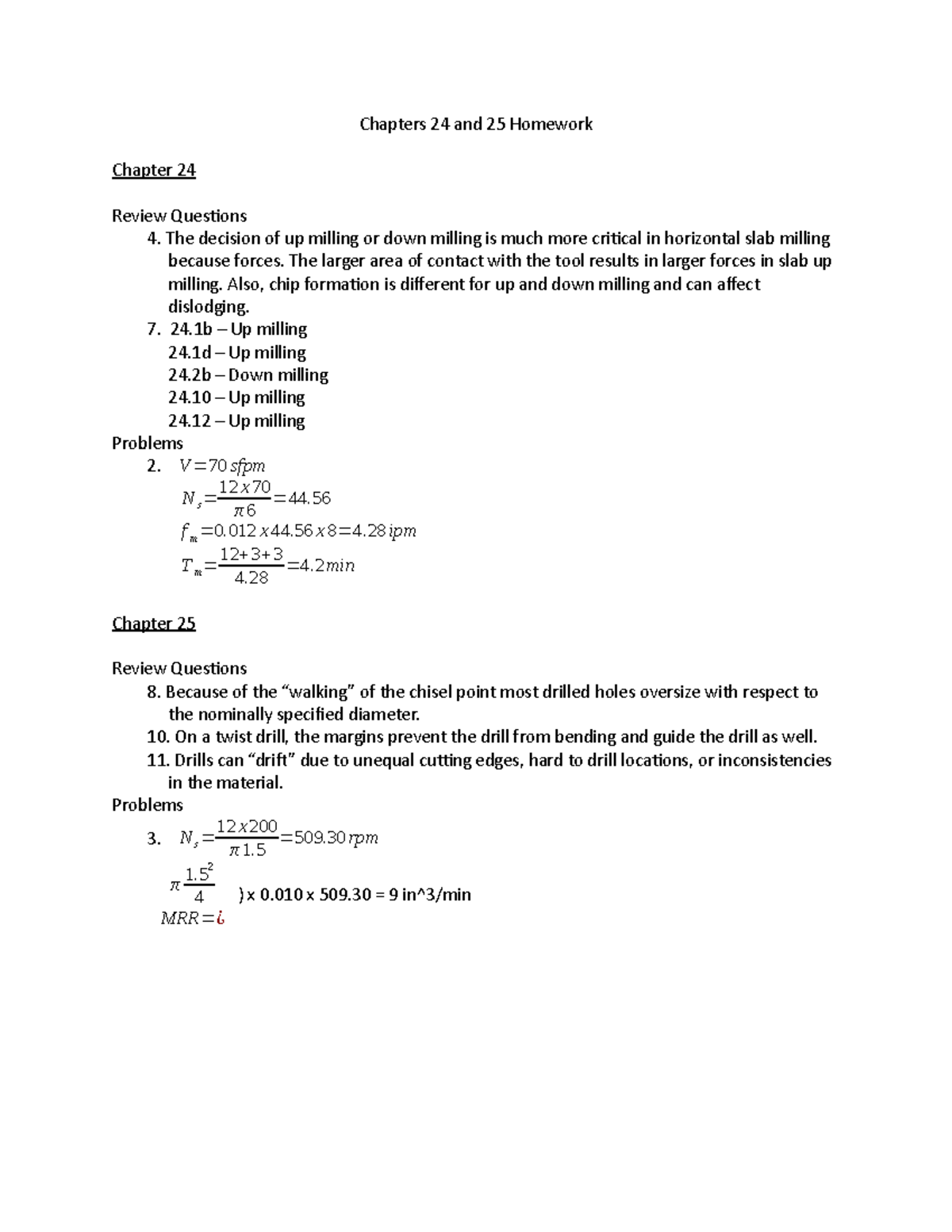 ME37 - Homework 3 (Fall 2017) - Chapters 24 and 25 Homework Chapter 24 ...