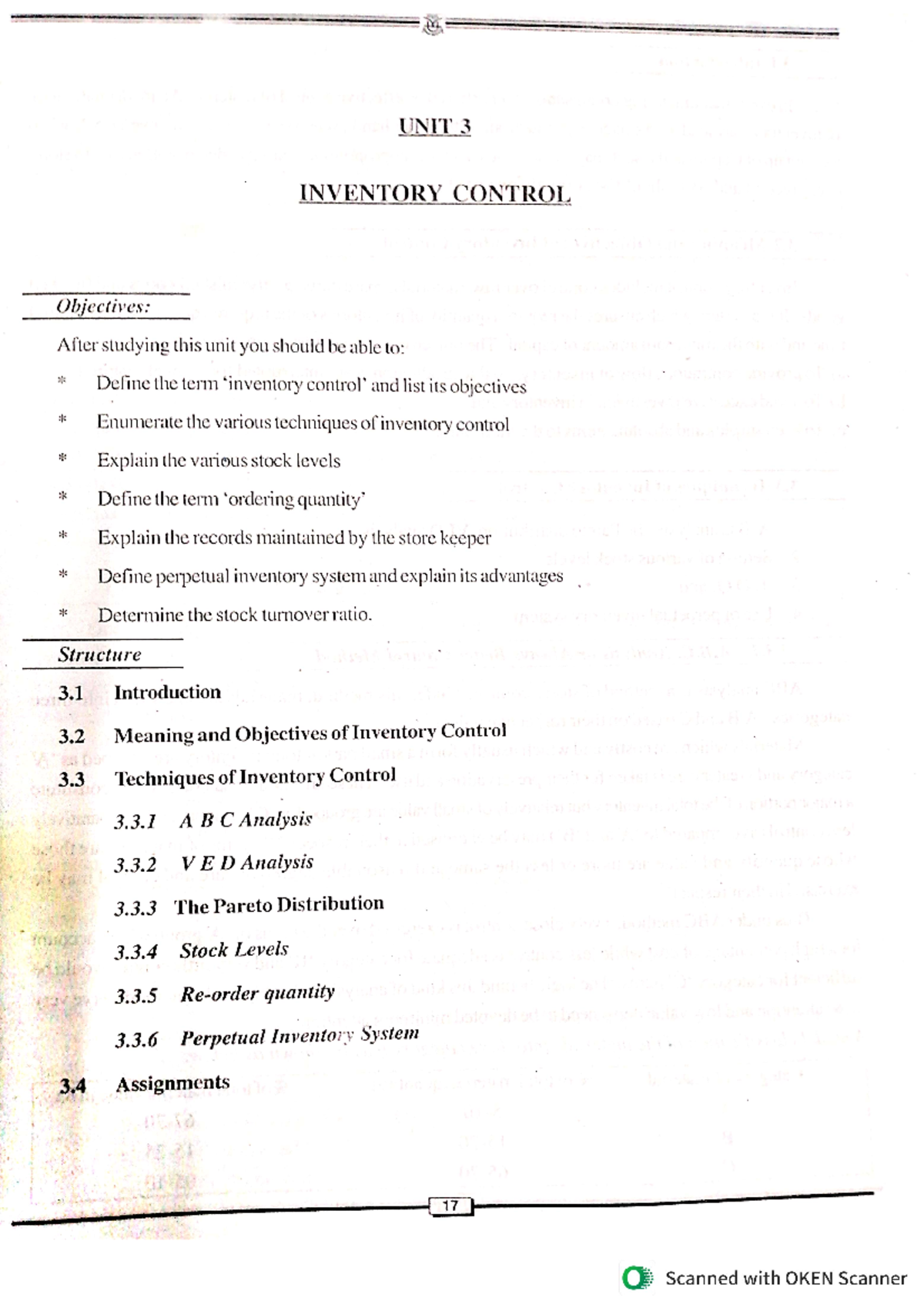 Inventory Control Costing - B.Com - Studocu