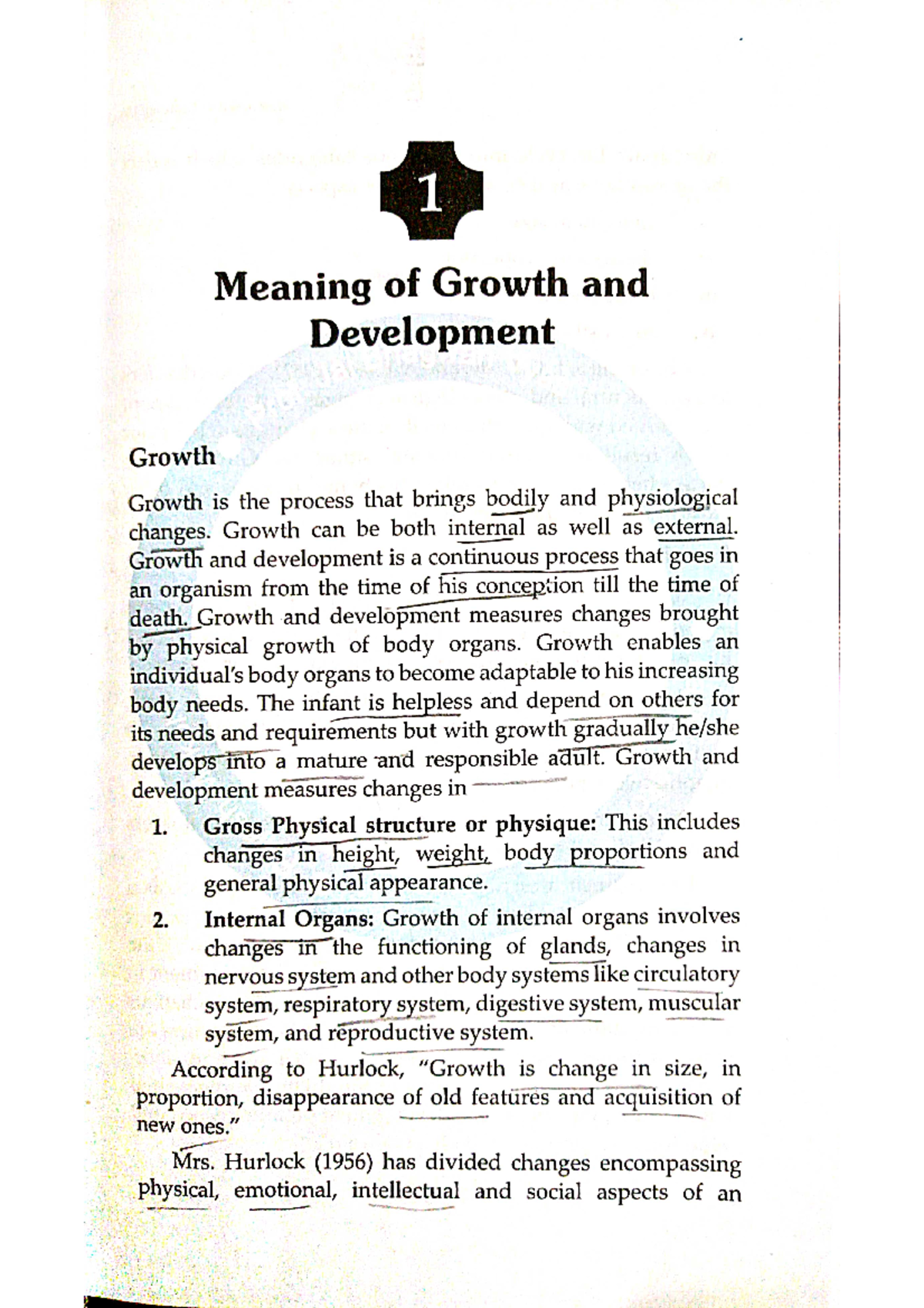 Growth and development - Bachelor of Education - Studocu