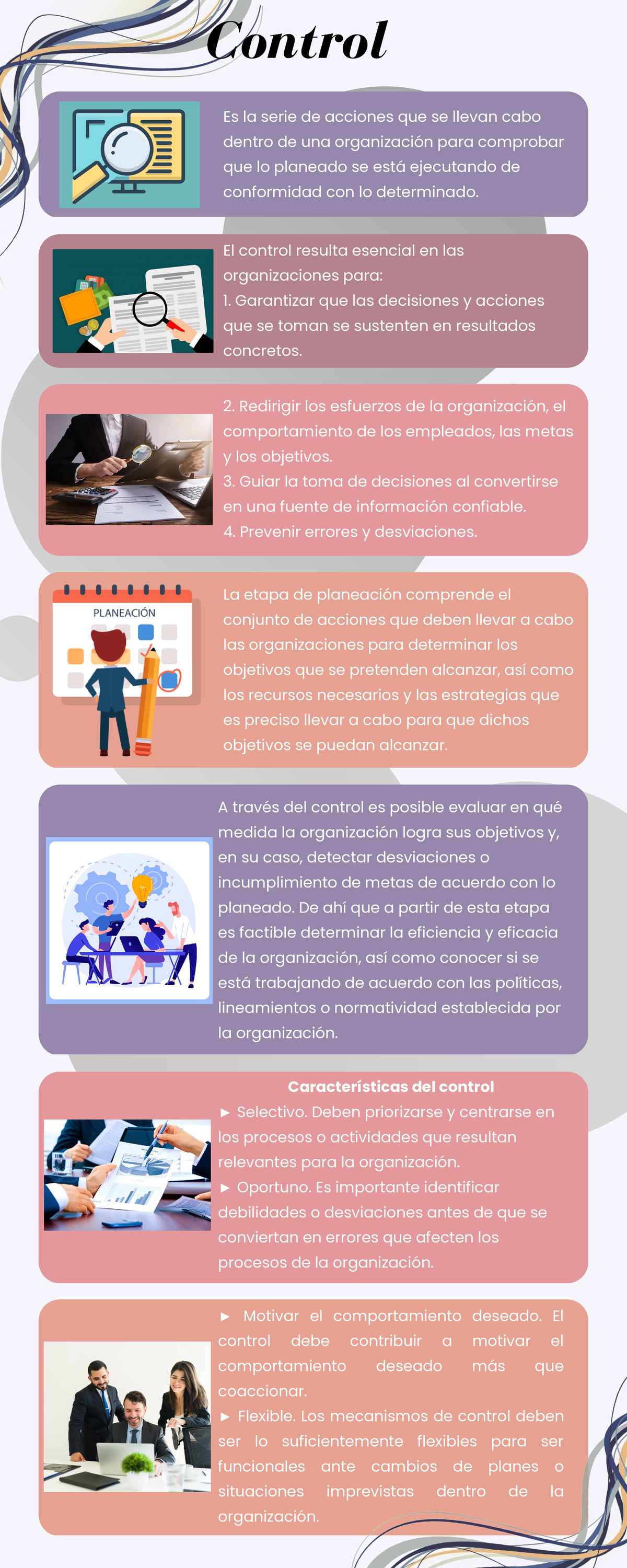 Control - Control Es la serie de acciones que se llevan cabo dentro de ...
