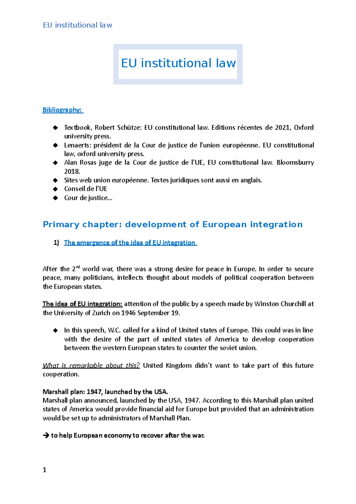 EU institutional law - Editions récentes de 2021, Oxford university ...