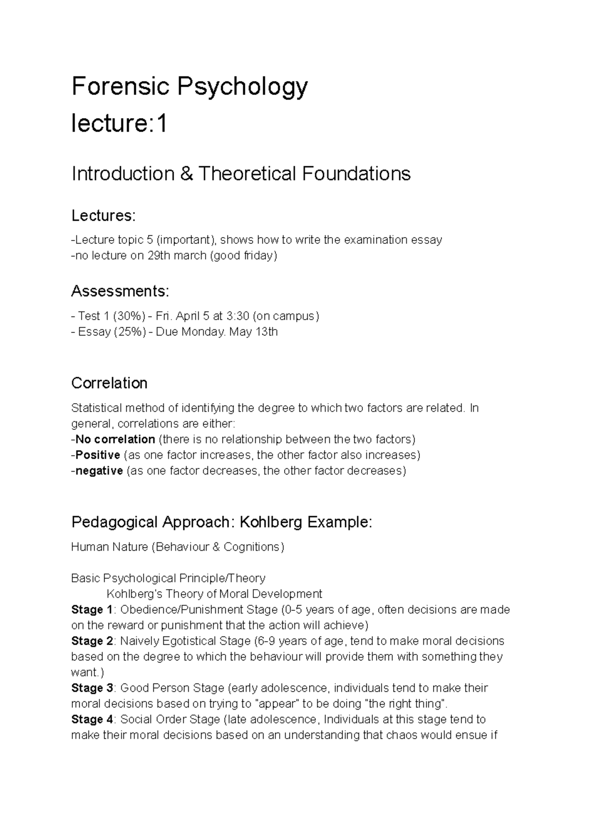 Forensic Psychology - Forensic Psychology lecture: Introduction ...