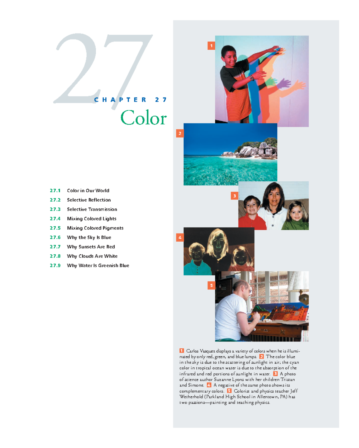 Colour textbook - n/b - 27 color in Our world 27 selective reflection ...