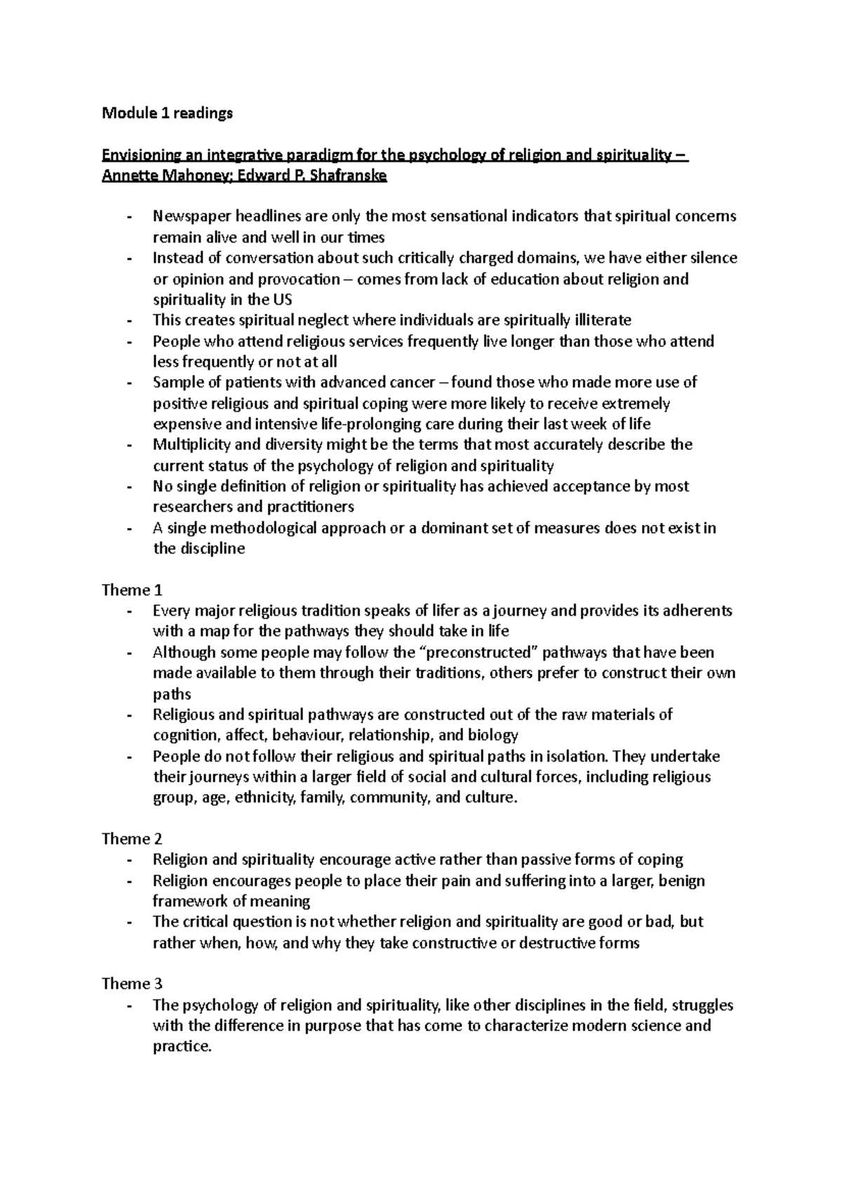 Module 1 readings - Module 1 readings Envisioning an integrative ...