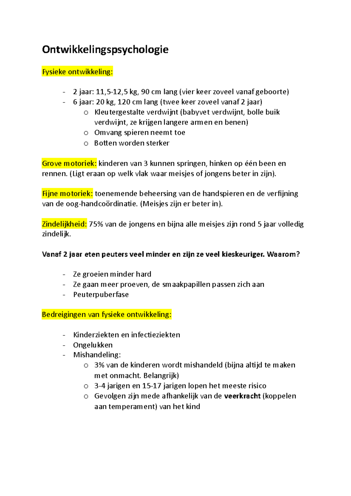 Ontwikkelingspsychologie Les 3 24 September 2021