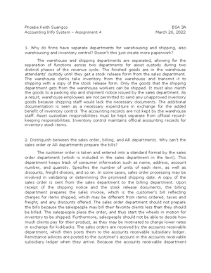 Assignment 2 - Suangco - Phoebe Keith Suangco BSA 3A Accounting Info ...