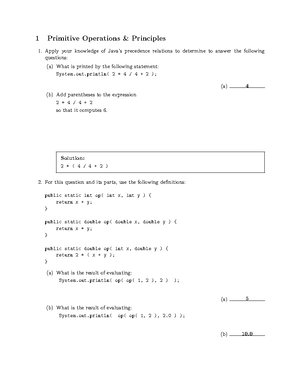 Worksheet 2 - CMSC 131 Quiz 2 Worksheet The next quiz for the course ...