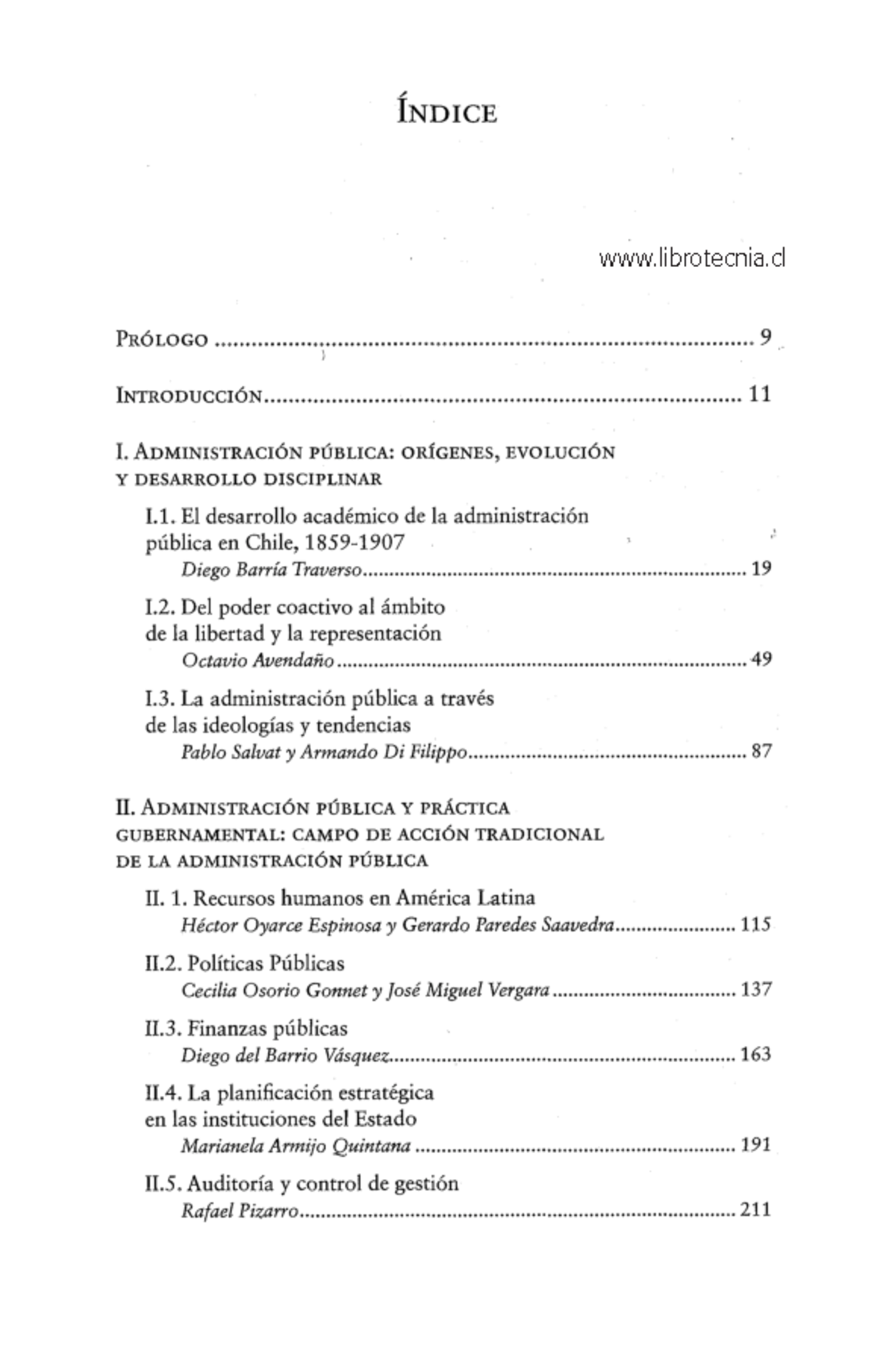 Indice librotecnia manualdeadministracionpublica - ÍN D IC E Pr ó l o g ...