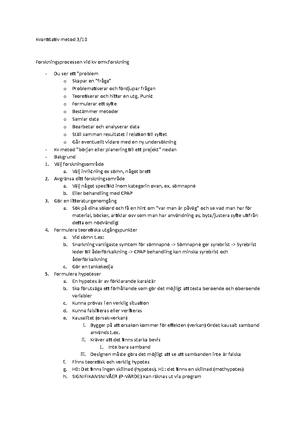 Lektion 3 - Univariat och bivariat analys. - Lektion 3 Skalnivå grunden ...