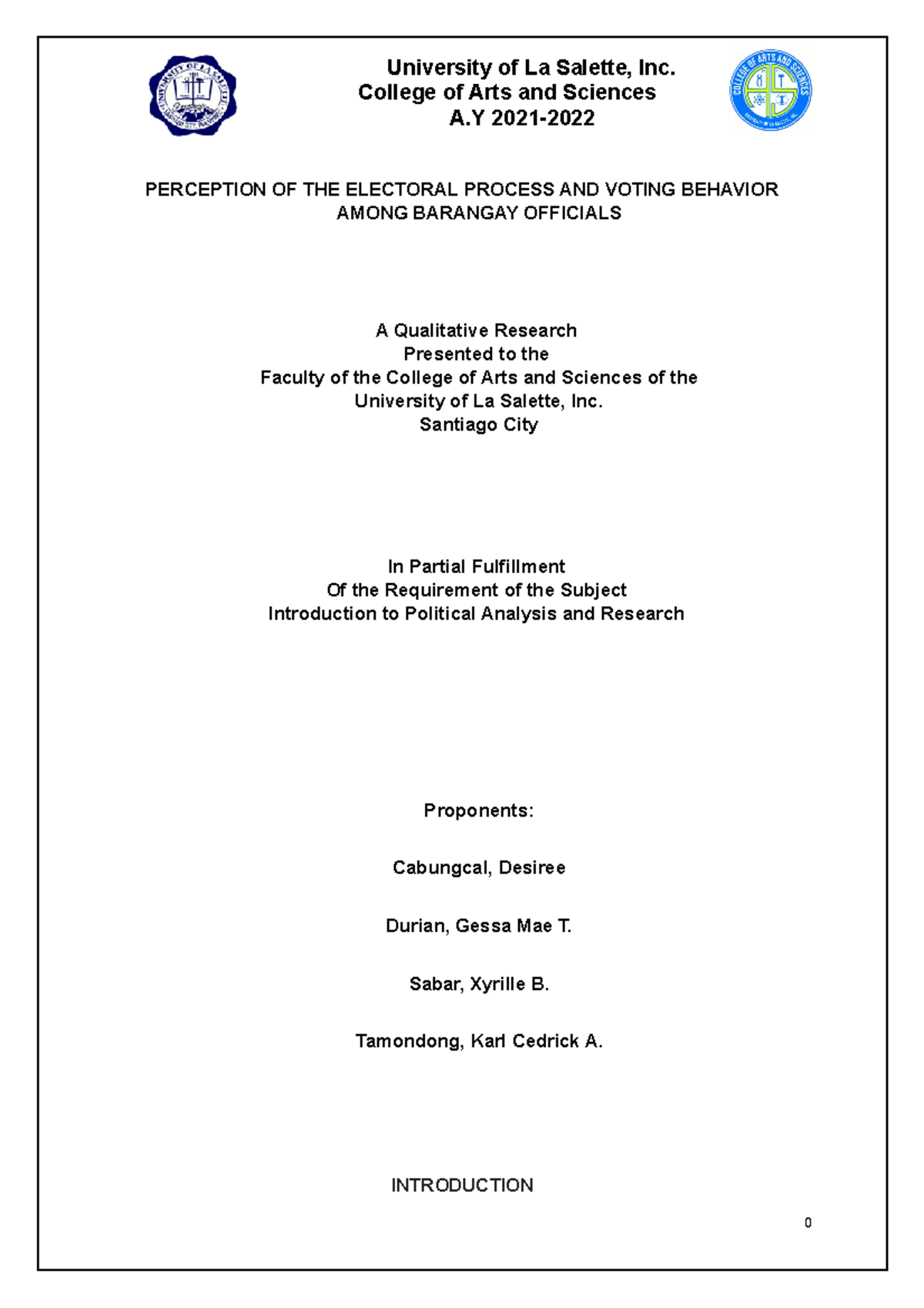 Political- Research- Final-2 - College of Arts and Sciences A 2021 ...