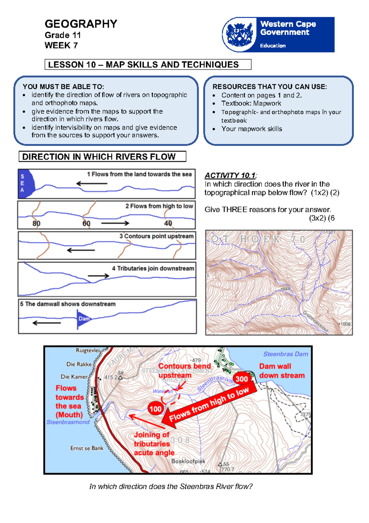 WEEK 7 Grade 11 ENG - N/A - GEOGRAPHY Grade 1 1 WEEK 7 LESSON 1 0 – MAP ...