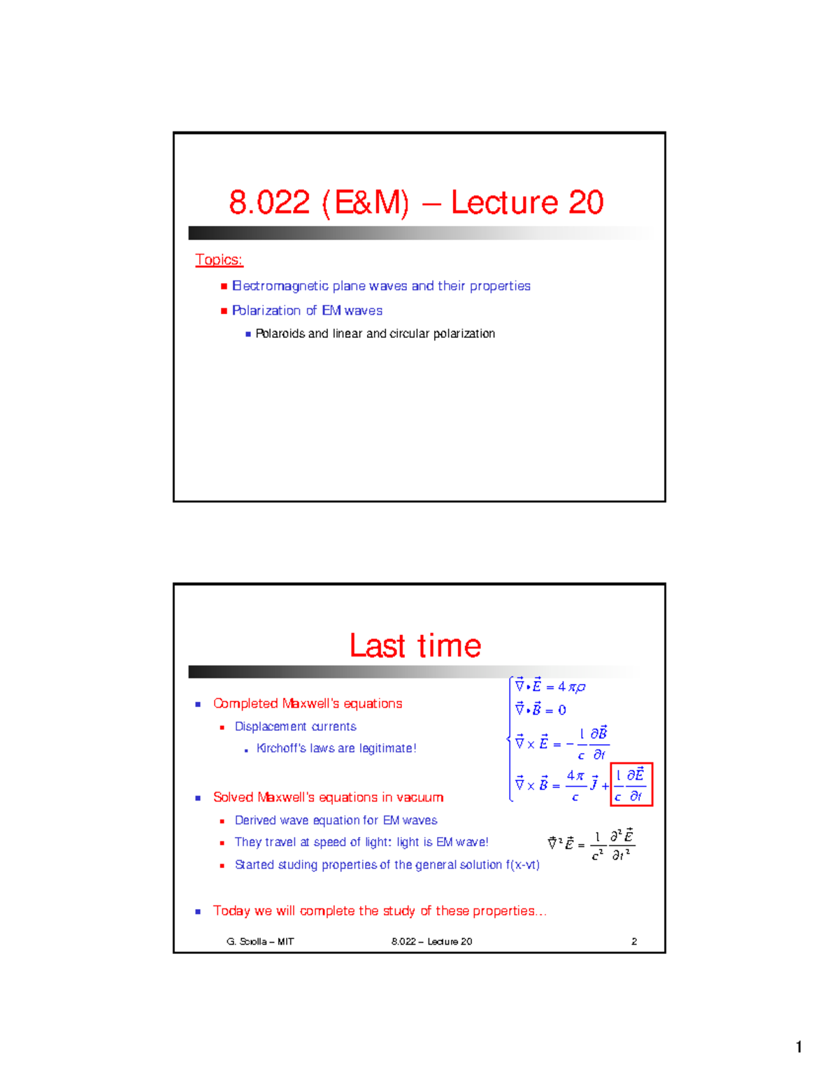 D5c891405 a068cfb6f4e493cae793000 lecture 20 - Topics: Polarization of ...