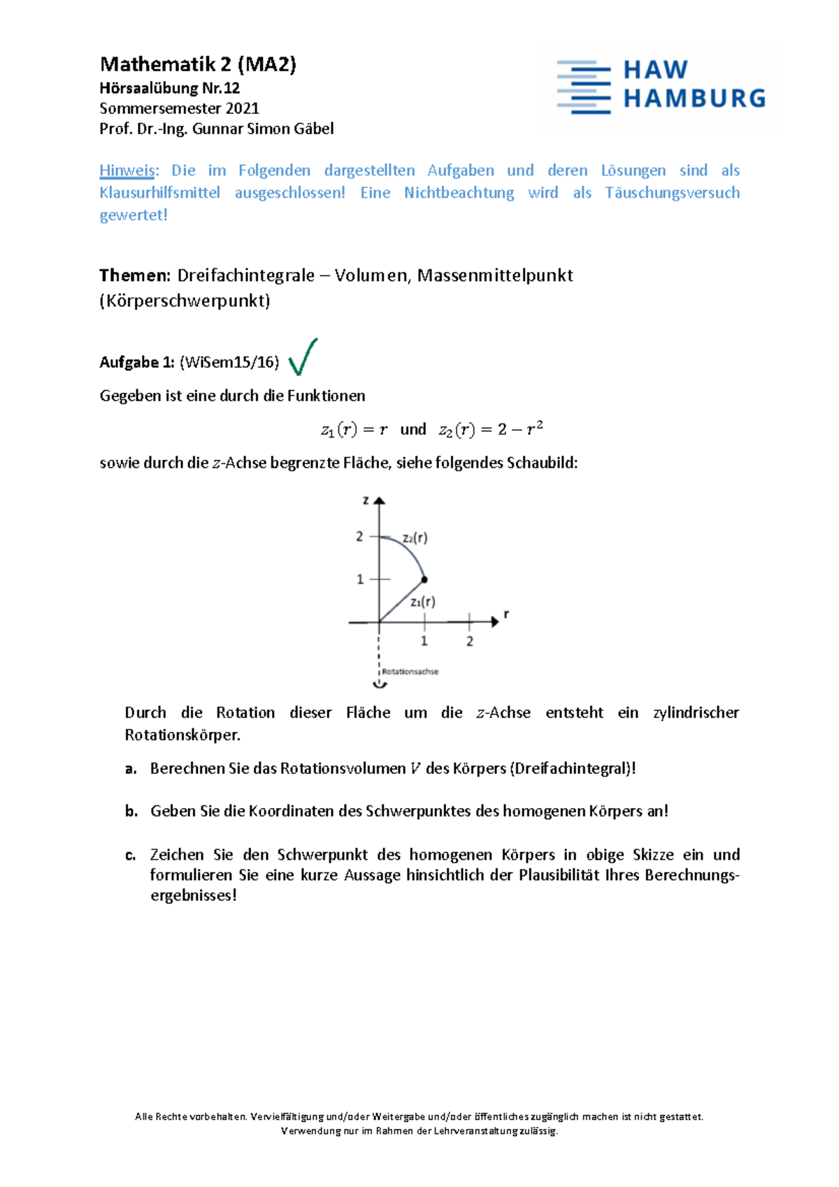 Massenmittelpunkt Berechnen