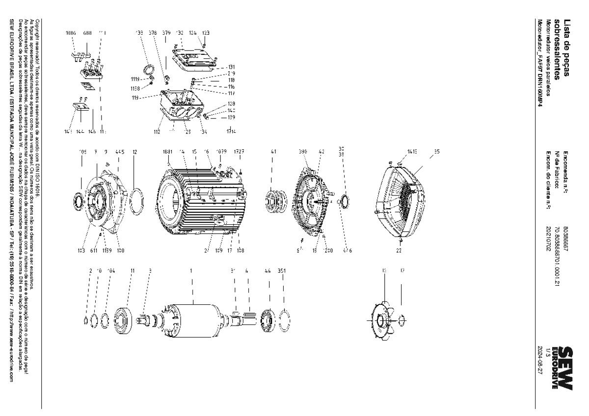 SEW motors engine test - SEW EURODRIVE BRASIL LTDA / ESTRADA MUNICIPAL ...