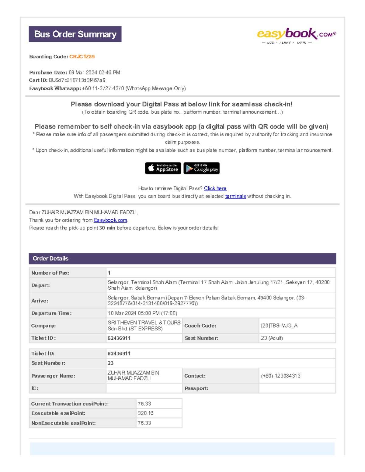 Order Summary 3 - sketch for lab 1 - Bus Order Summary Boarding Code ...