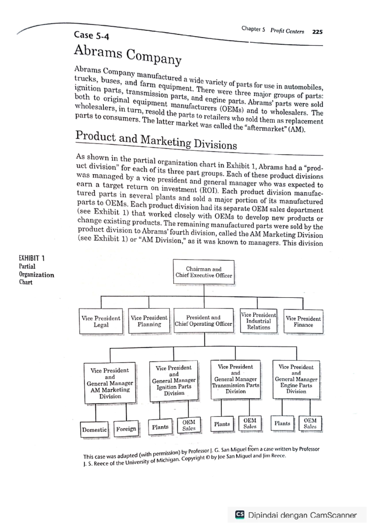 Abrams Company Case - Management - Studocu